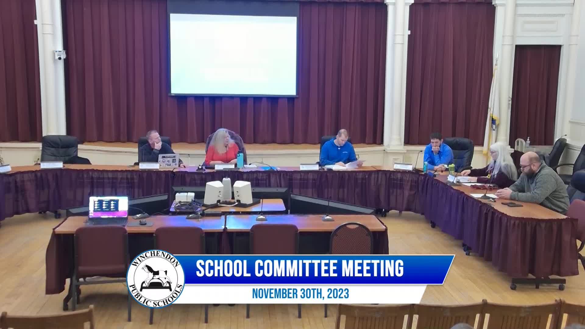 School Committee Meeting - 11-30-2023